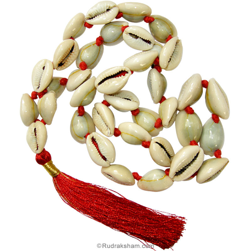 36 Beads Kauri Mala Rosary / Kaudi Mala / Cowrie mala / Shell Rosary ...